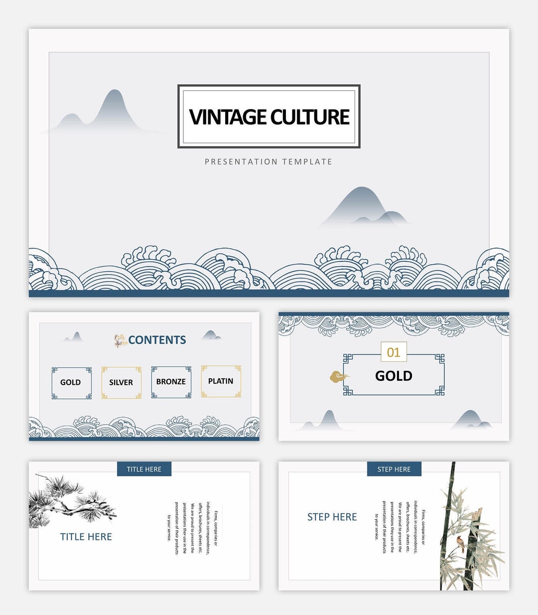 Modern Vintage Culture PPT Template - Etsy