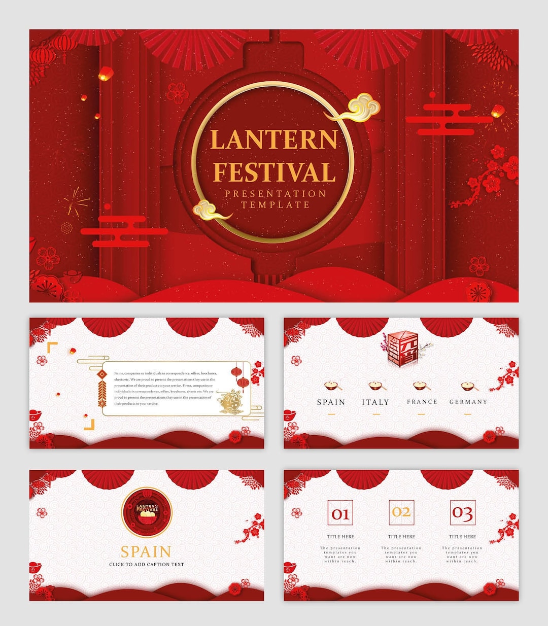 Lantern Event Festival Powerpoint Template - Etsy