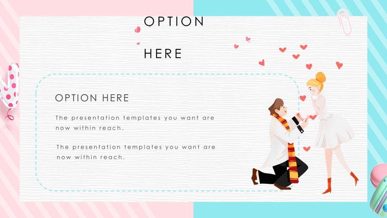 Love Story for Valentine PPT Template - Etsy