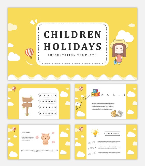 Powerpoint Template Children