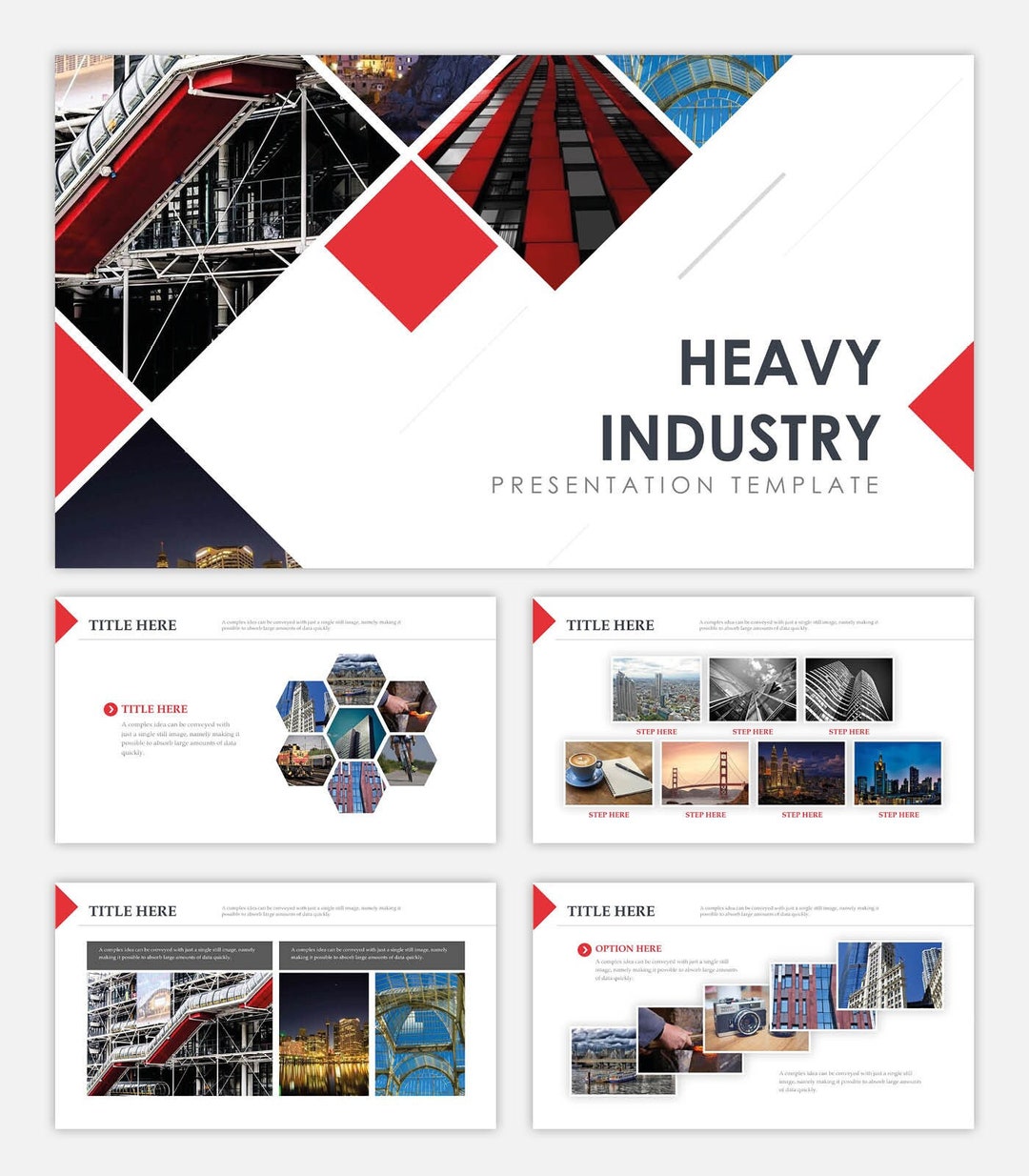 Heavy Industry Powerpoint Template - Etsy