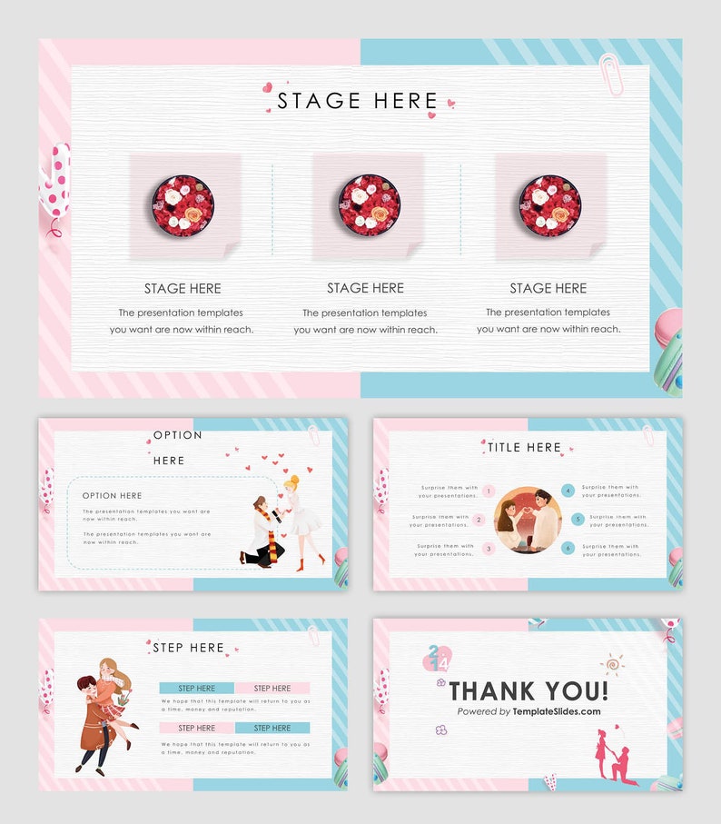 Love Story for Valentine PPT Template - Etsy