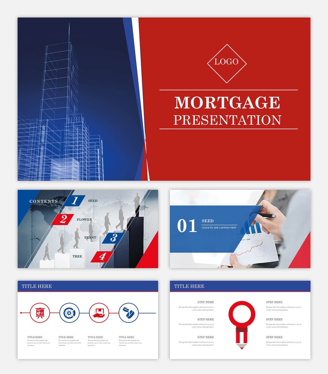 Minimal Modern Mortgage Powerpoint Template - Etsy