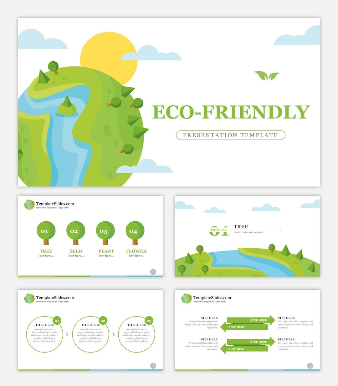 Eco-friendly Powerpoint Template - Etsy