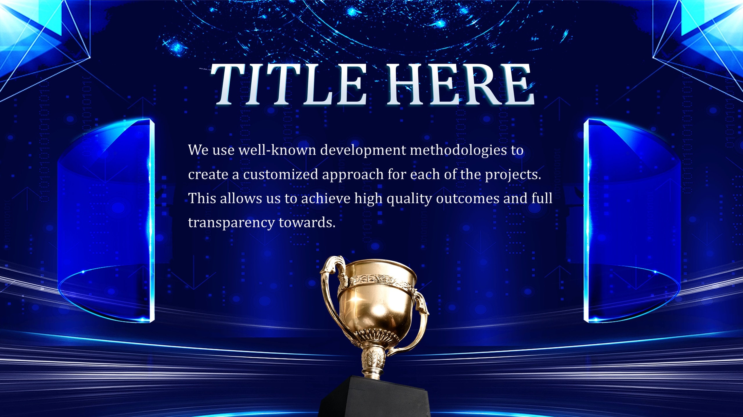 Creative Blue Music Studio Powerpoint Template - Etsy