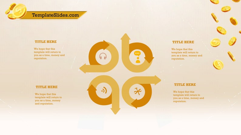 Gold Dollar Money Powerpoint Template - Etsy