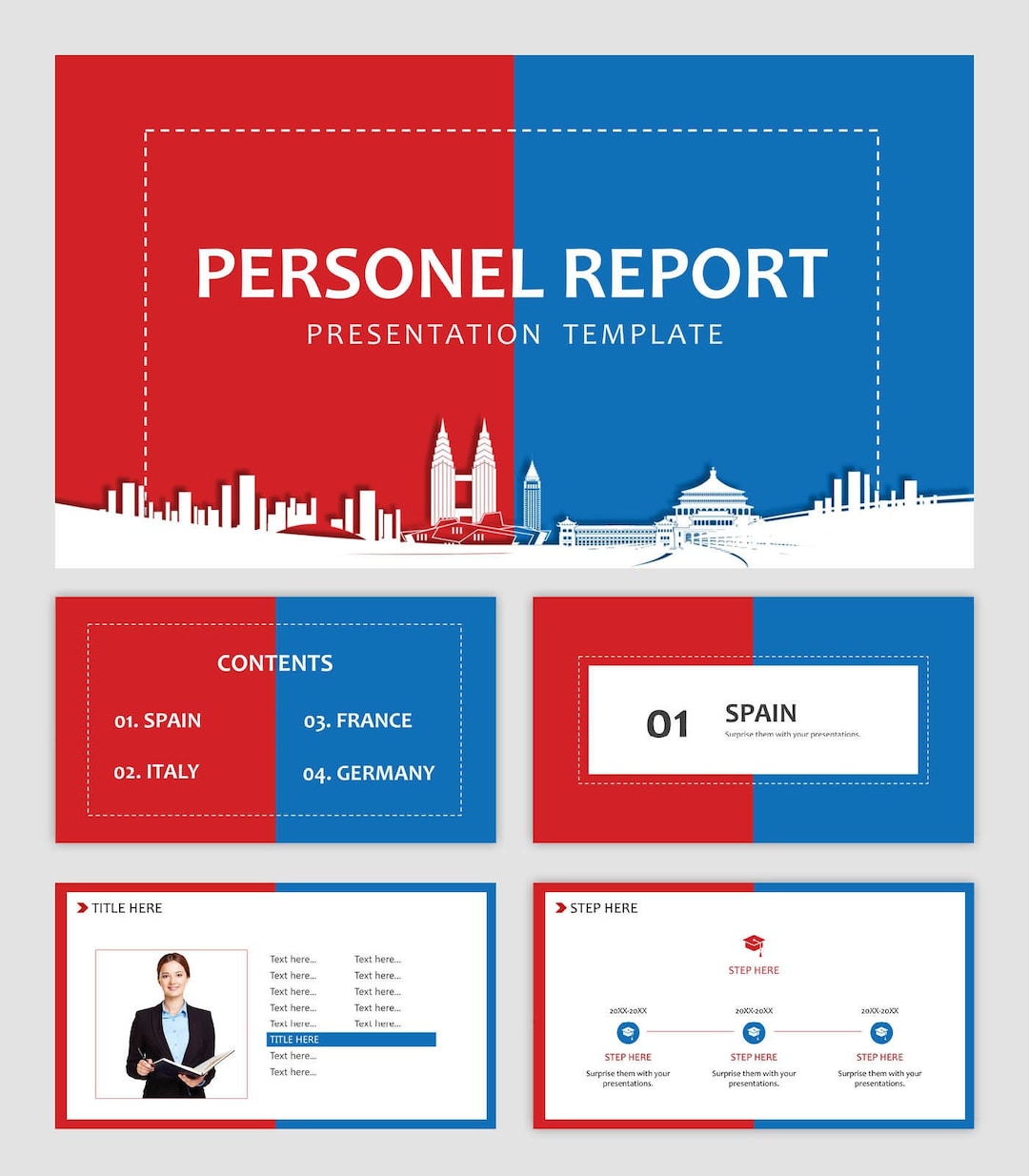 Personal Report Powerpoint Templates, Google Slides & Keynote Templates ...