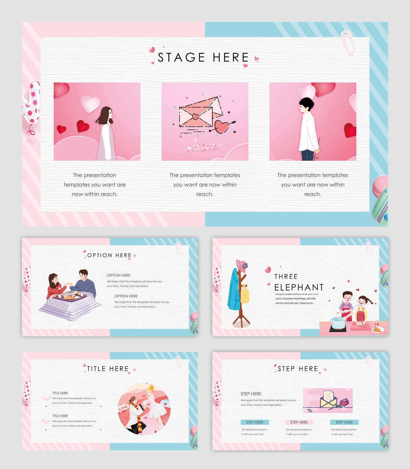 Love Story for Valentine PPT Template - Etsy