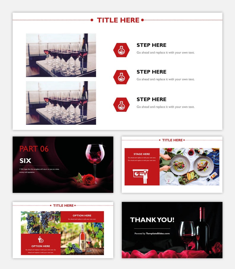 Wine Culture Drinks Powerpoint Template - Etsy