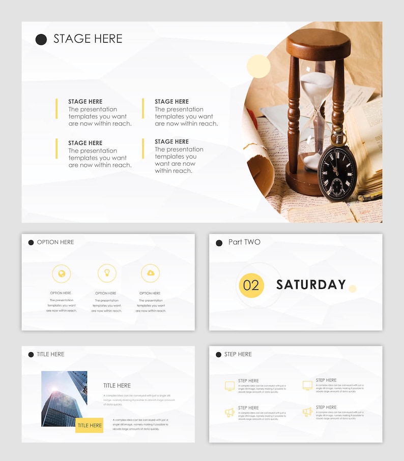 Creative Work Report PPT Template - Etsy