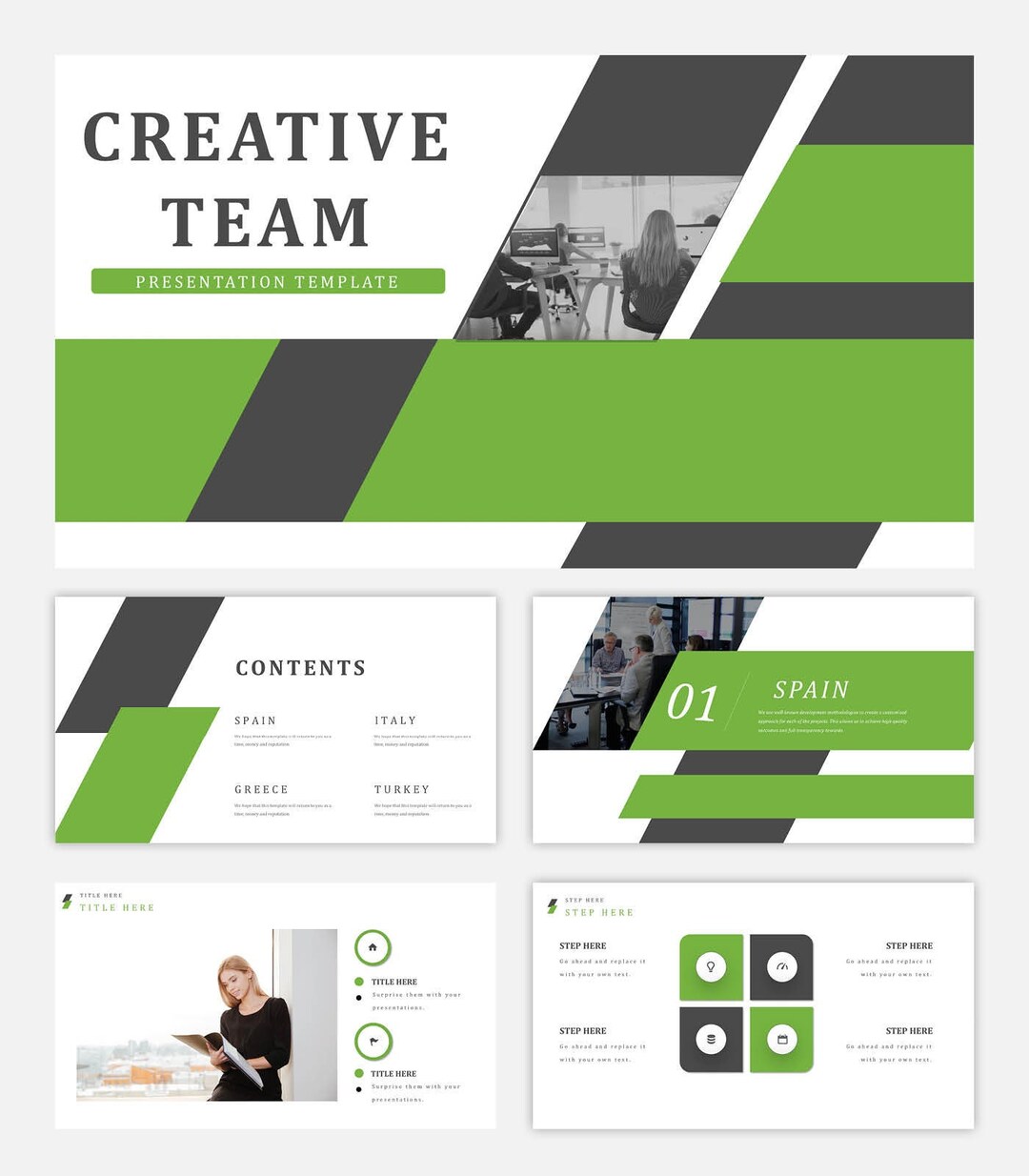 Creative Team Presentation Template, Google Slides & Keynote Templates ...