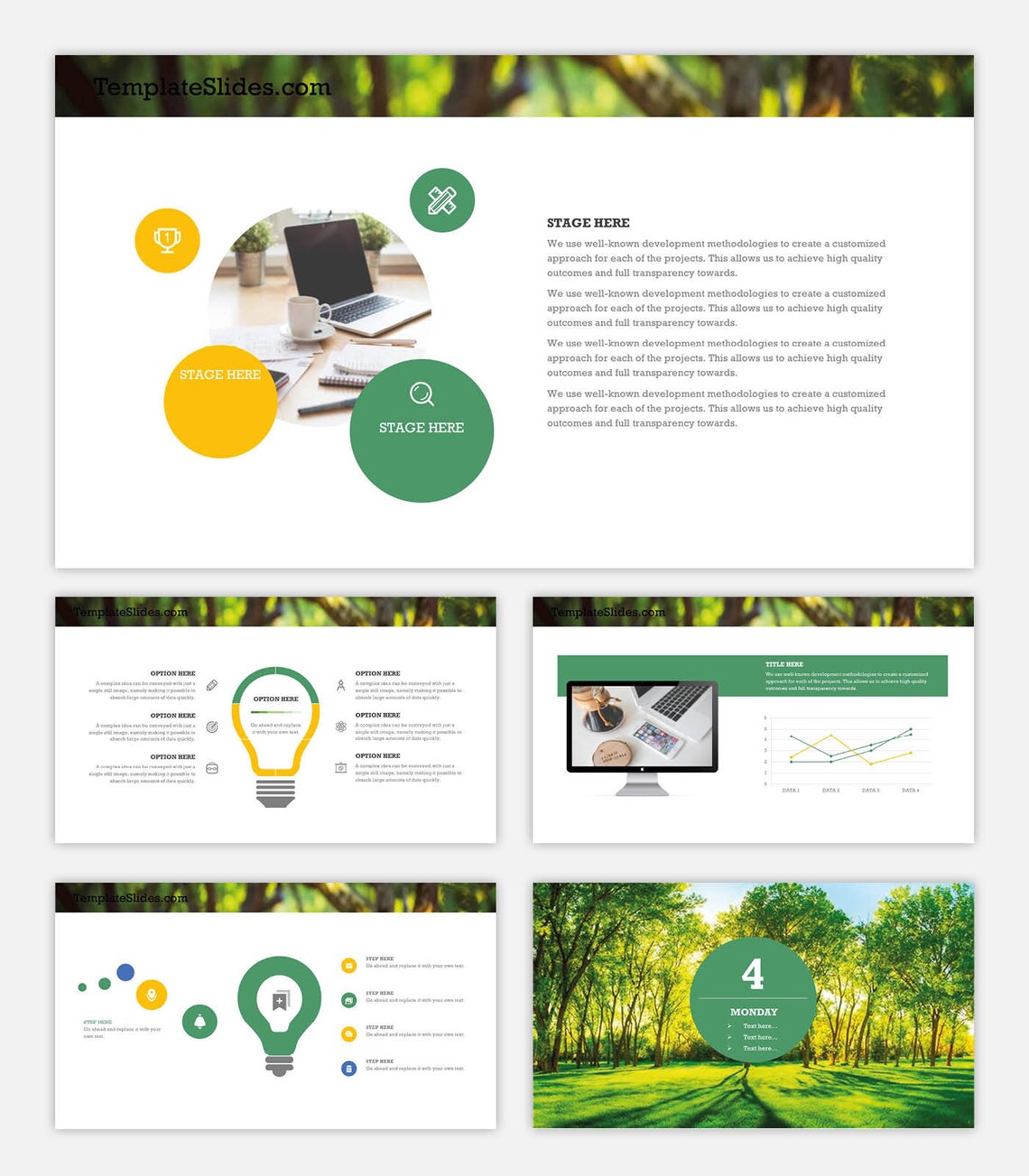 Yoga and Meditation Powerpoint Template | Etsy