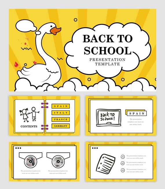 Sweet Back to School Powerpoint Template | Etsy