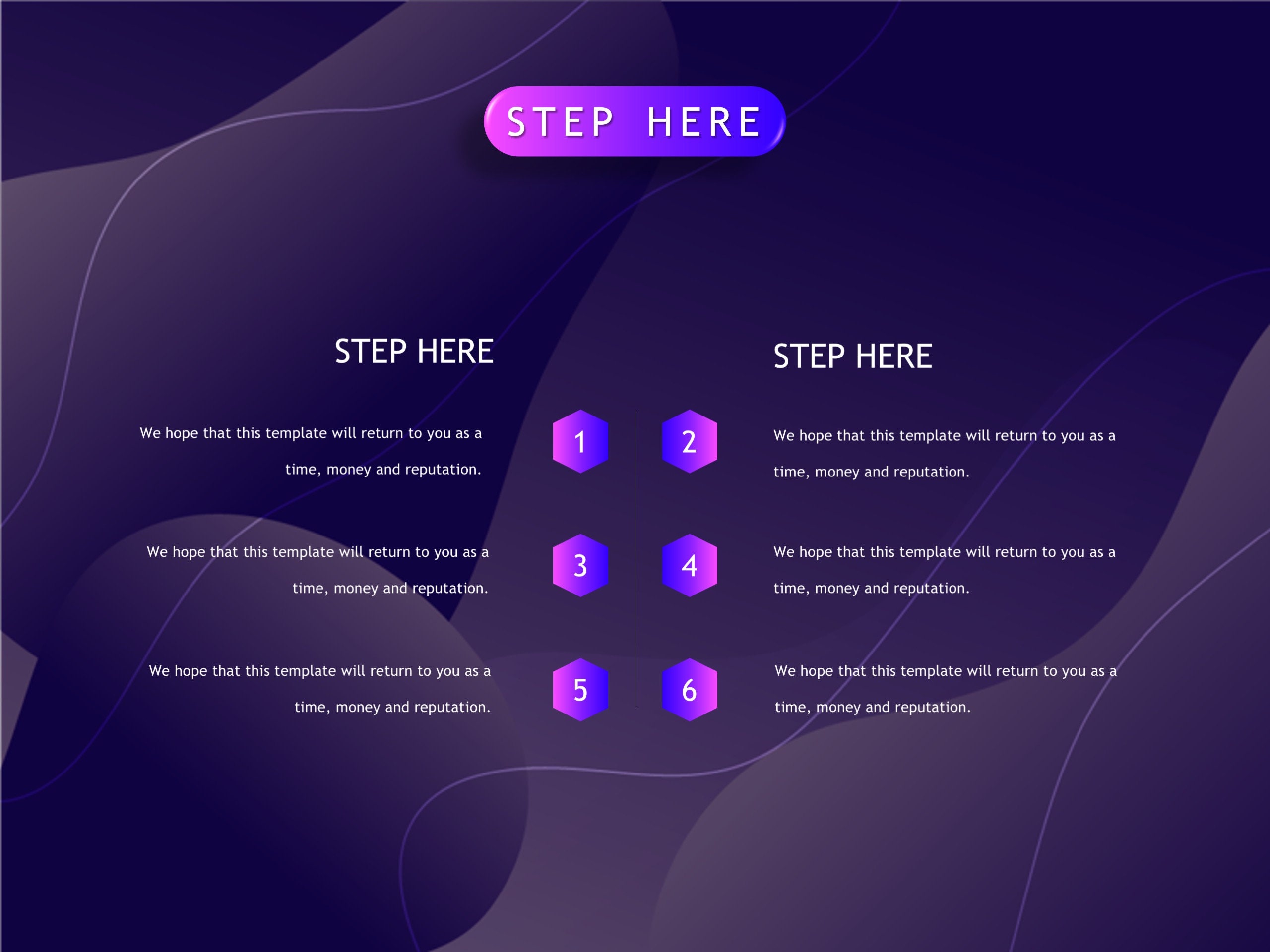 Creative Style Purple Design Powerpoint Template - Etsy