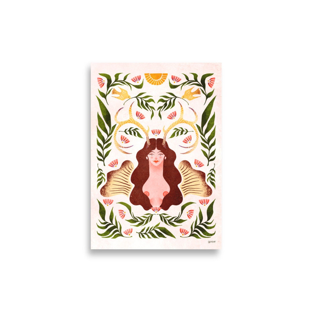 Forest Nymph Folklore - A4 Print - Etsy