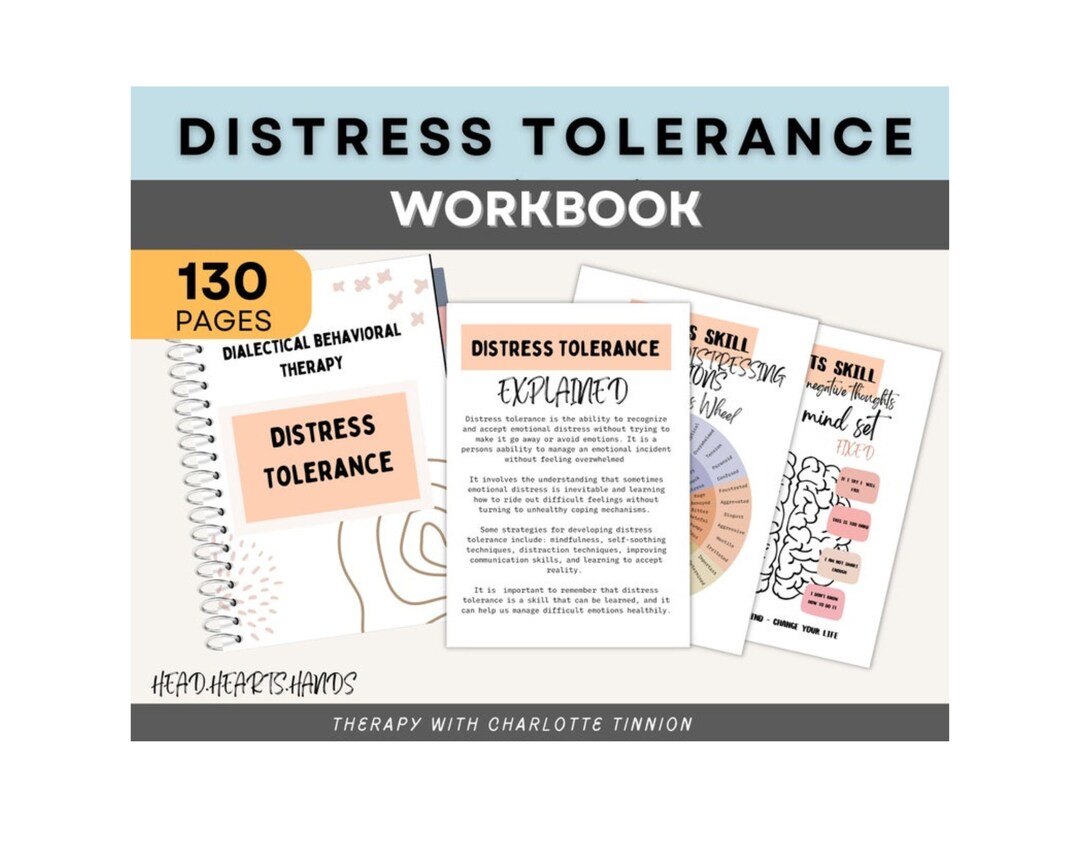 Distress Tolerance Worksheets Bundle, DBT Journal Worksheets, ACT ...