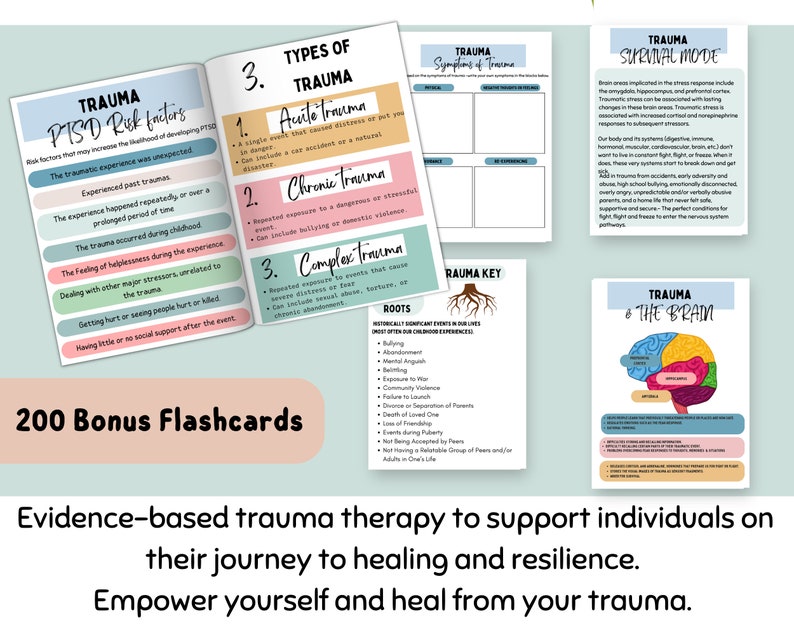 Trauma Therapy Workbook for Adults, Fight Flight Freeze Response ...