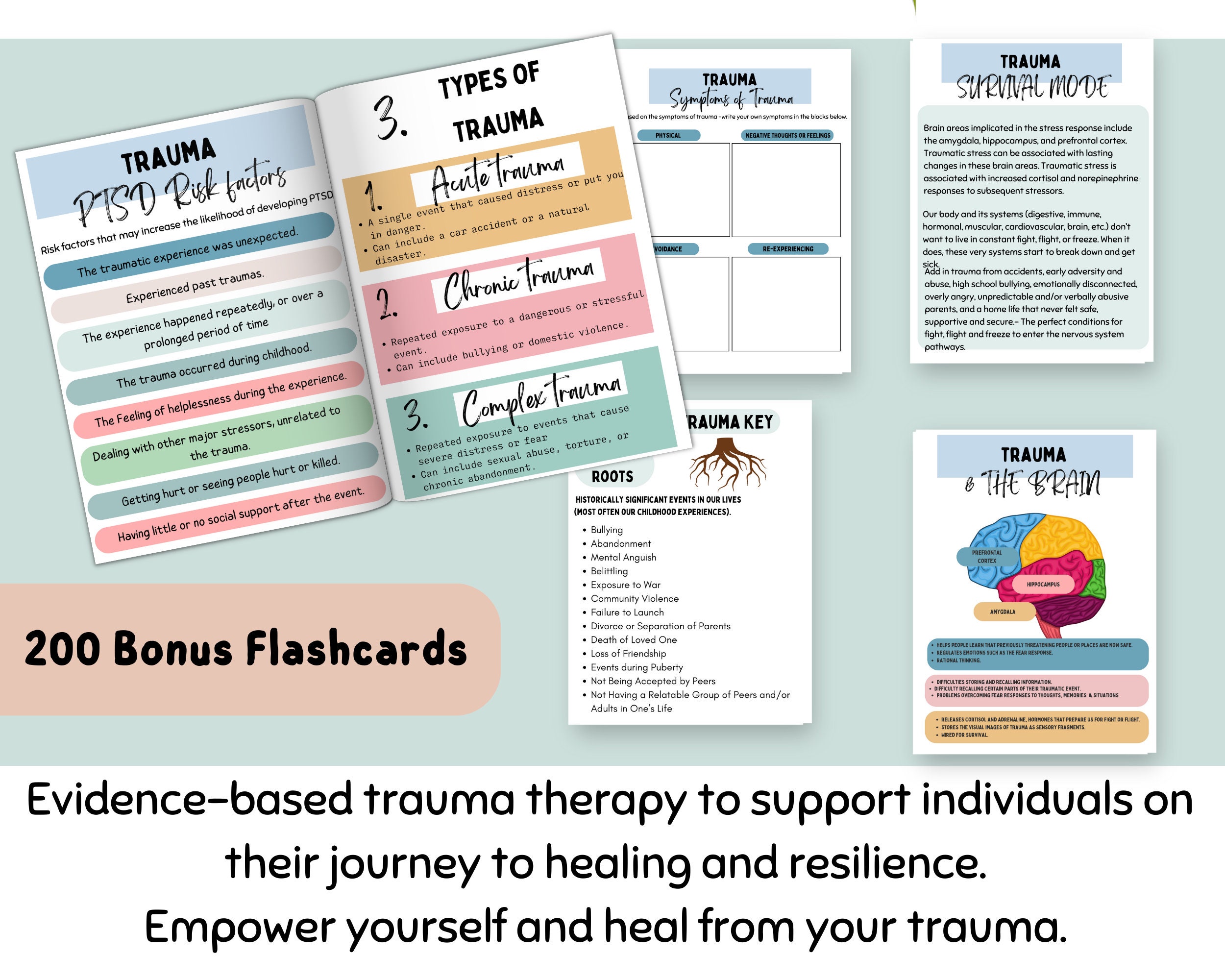 Trauma Therapy Workbook for Adults, Fight Flight Freeze Response ...