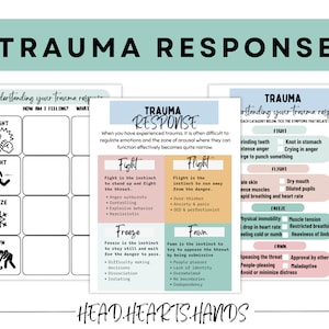 Trauma Workbook, Trauma Worksheets, PTSD Worksheets, Trauma-informed ...