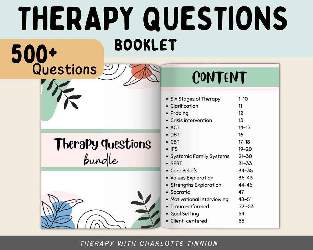 Therapy Questionnaire and Intervention Guide, Motivational Interviewing ...