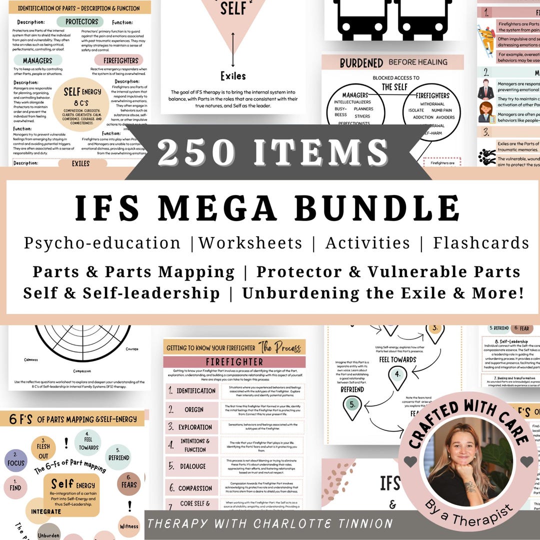 IFS Bundle, Internal Family System, IFS Worksheets, Parts Mapping, IFS ...