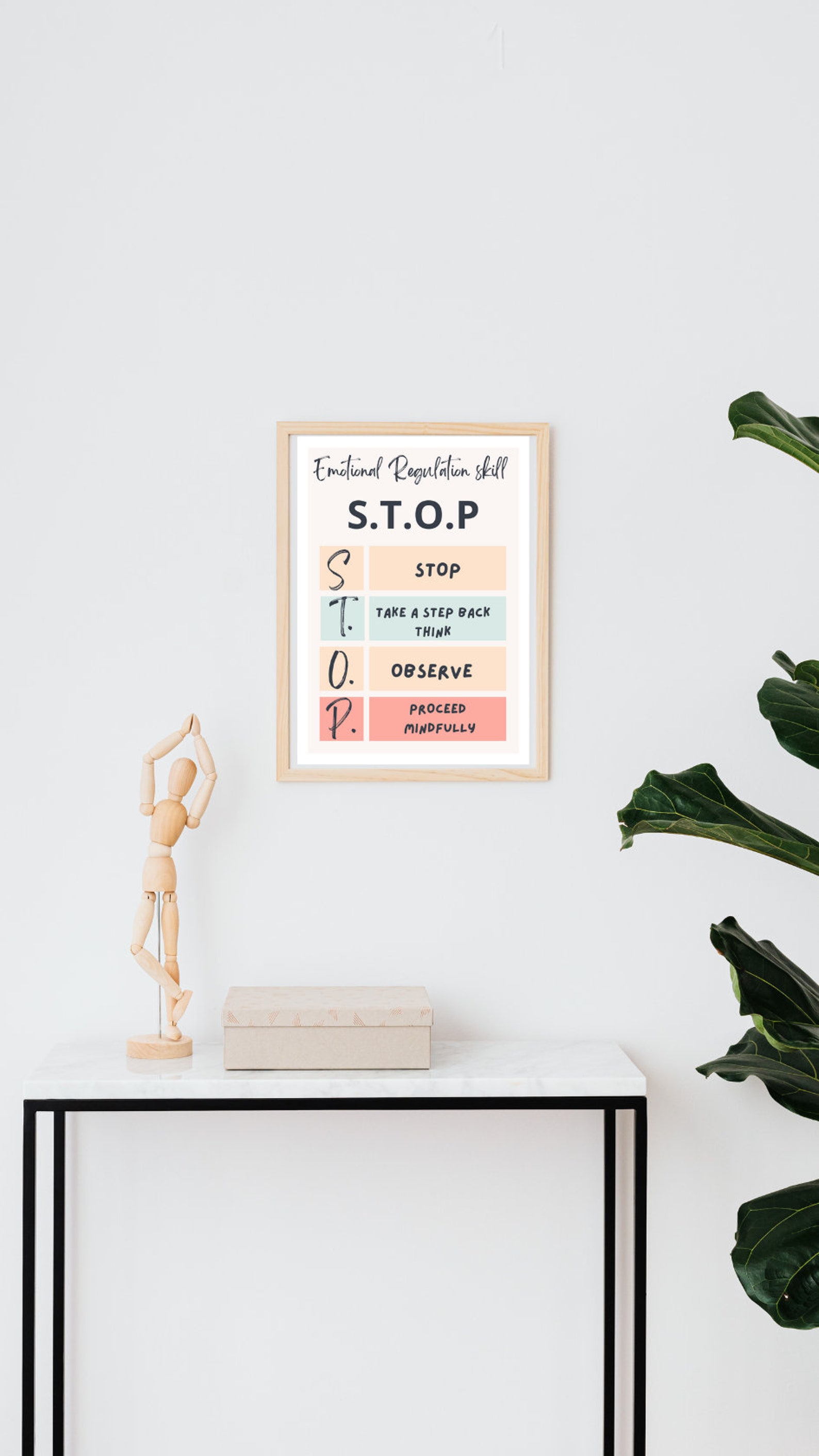 DBT Posters Bundle DBT Skills, Therapy Office Decor, Wise Mind ...