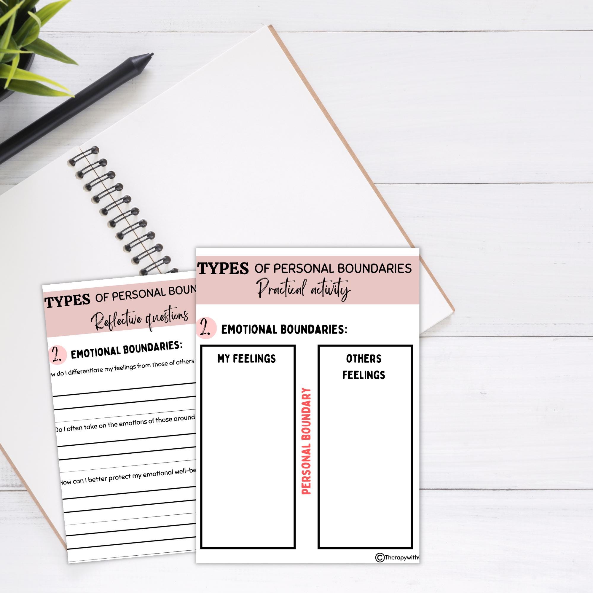 Boundaries Workbook, Personal Boundaries Worksheets, Interpersonal ...