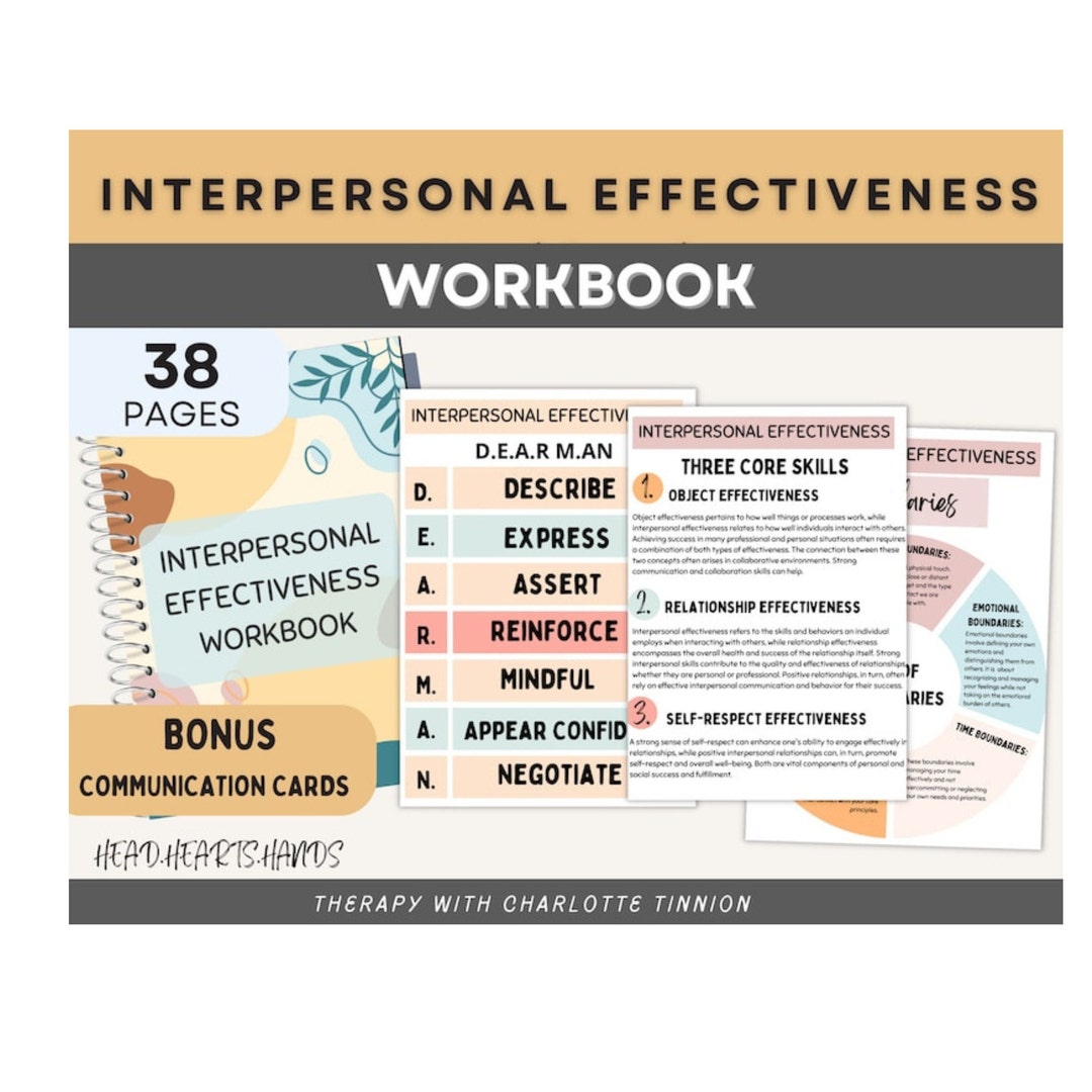 DBT Interpersonal Effectiveness Worksheets, Dbt Skills, Dbt Therapy ...