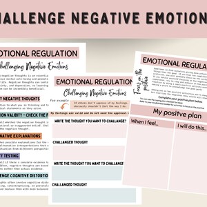 DBT Emotional Regulation Worksheets, DBT Worksheets, DBT Workbook, Dbt ...