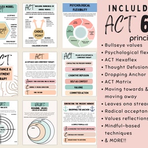 ACT Bundle, Acceptance Therapy, Acceptance and Commitment Therapy, Act ...
