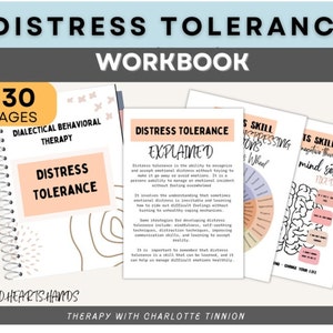 Distress Tolerance Worksheets Bundle, DBT Journal Worksheets, ACT ...