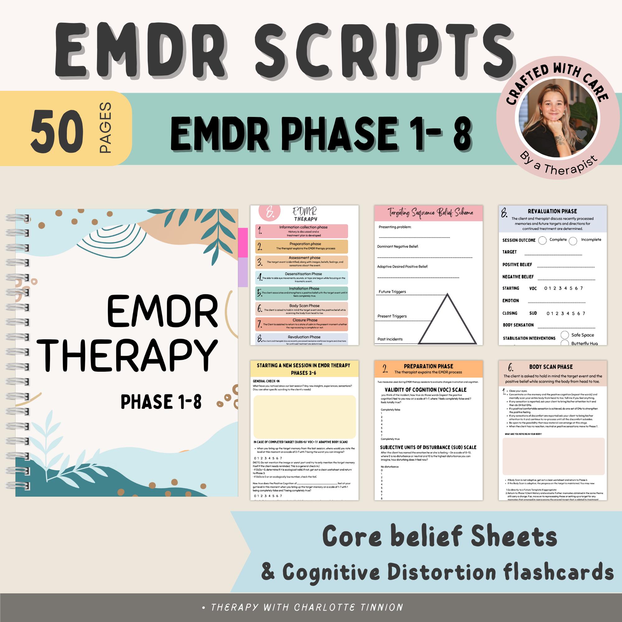 EMDR Script Phase 1-8, Eye Movement Psychotherapy, EMDR Equipment, EMDR ...