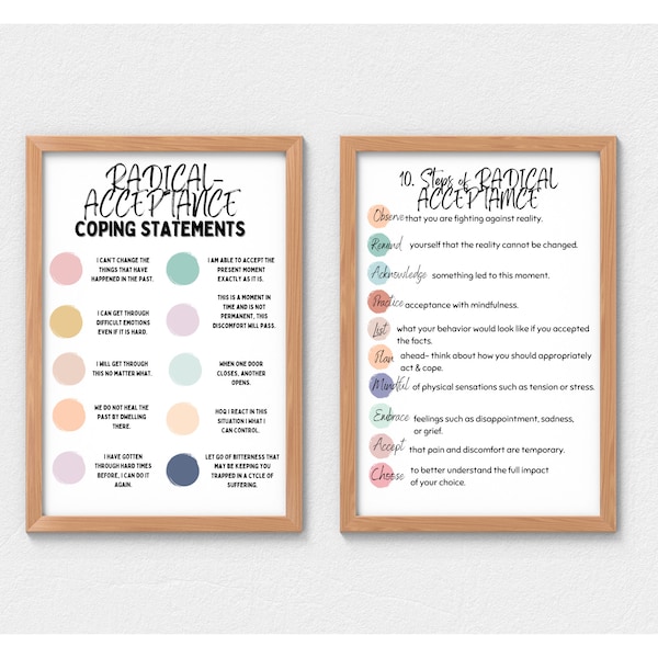 Radical Acceptance Poster - Etsy