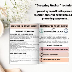 ACT, Acceptance and Commitment Therapy Workbook, Cognitive Defusion ...