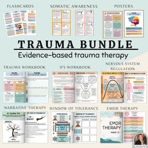 Therapy Bundle Worksheets, Counselling Tools, Psychoeducation, IFS ...