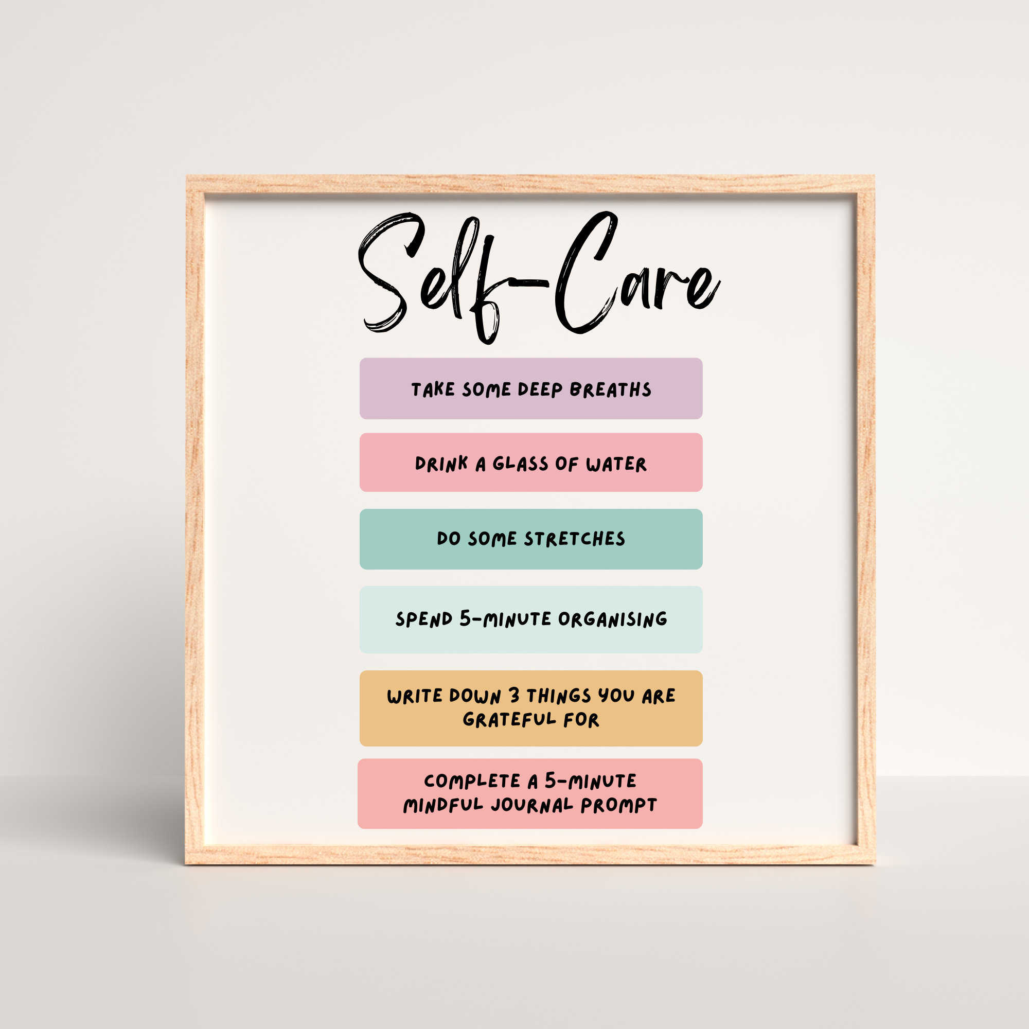 Self Care Poster, Therapy Office Decor, Therapy Wall Art, Therapist ...