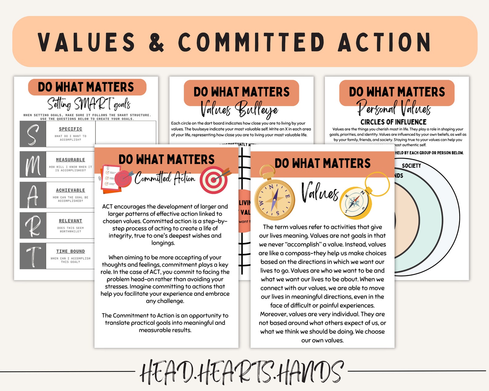 ACT for Teens Worksheets, Acceptance and Commitment Therapy, ACT ...