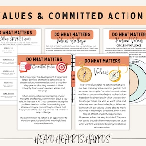 ACT for Teens Worksheets, Acceptance and Commitment Therapy, ACT ...