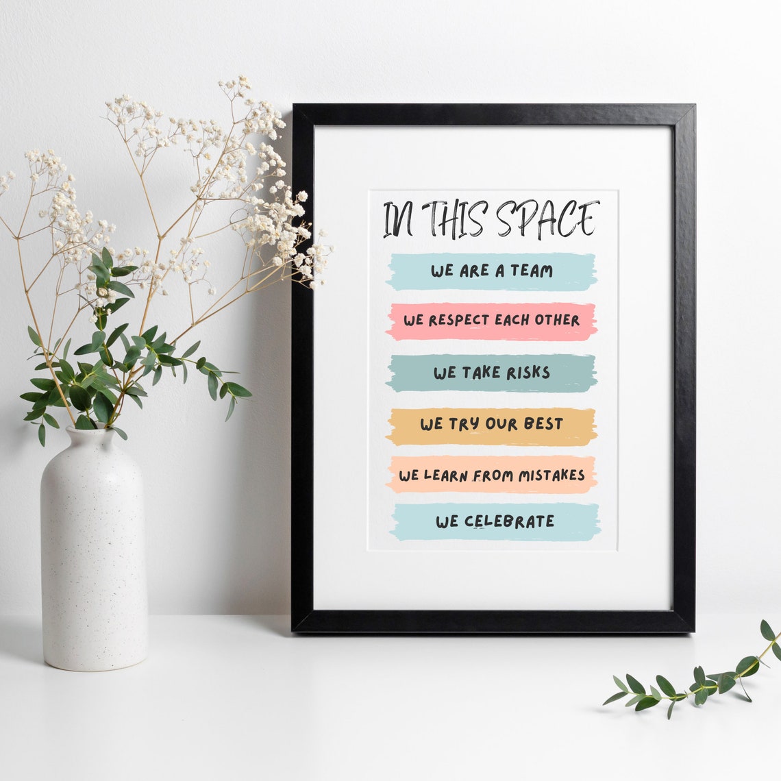 Safe Space Therapy Office Poster, Counseling Office Decor, School ...