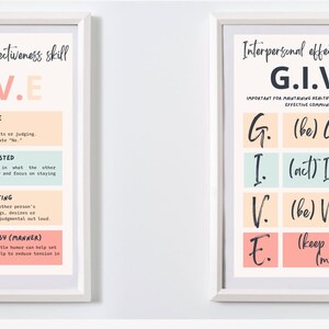 DBT Posters Bundle DBT Skills, Therapy Office Decor, Wise Mind ...