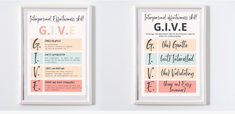 DBT Posters Bundle DBT Skills, Therapy Office Decor, Wise Mind ...