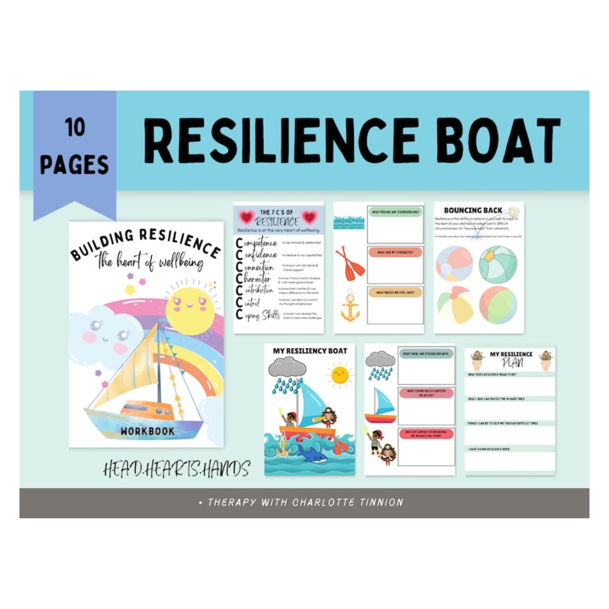 Resilience Worksheets for Kids, Kids Feelings, Social-emotional ...