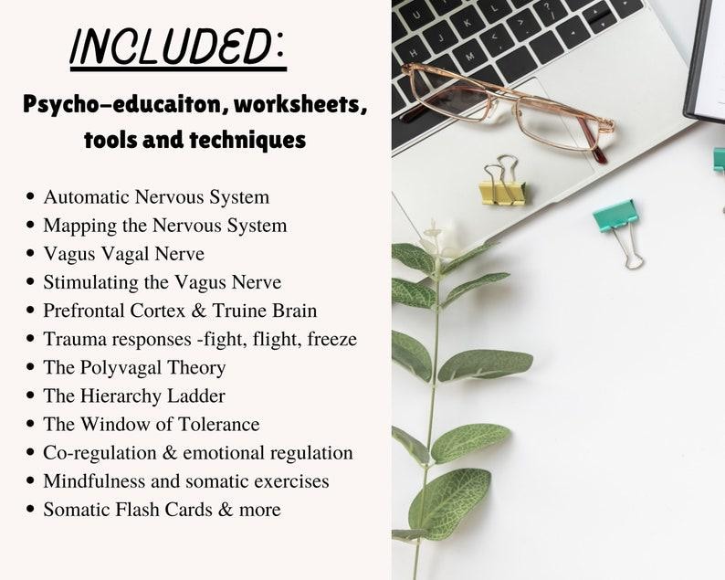 Nervous System Regulation Workbook, Polyvagal Theory , Somatic ...