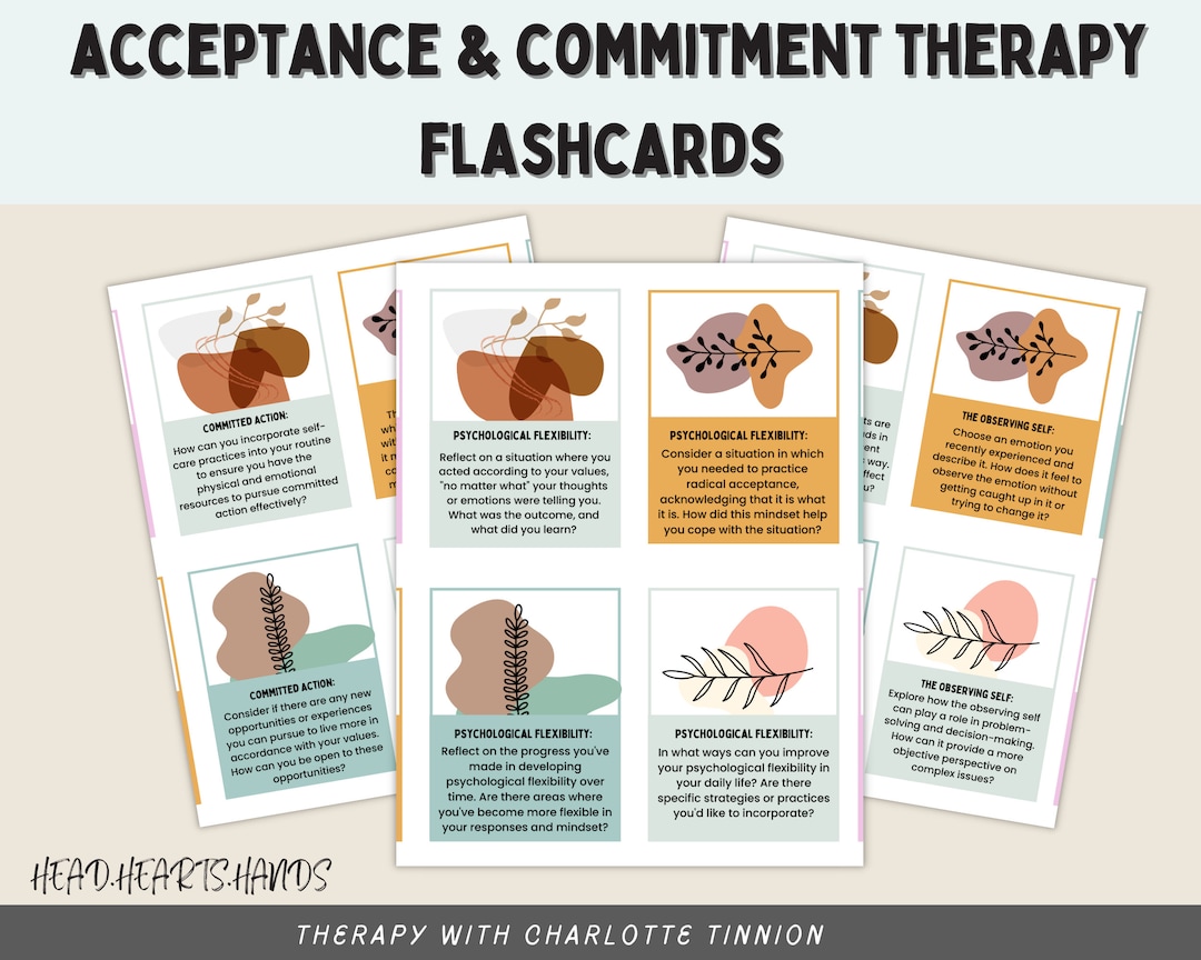 ACT Journal Prompts Flashcards, Acceptance and Commitment Therapy ...