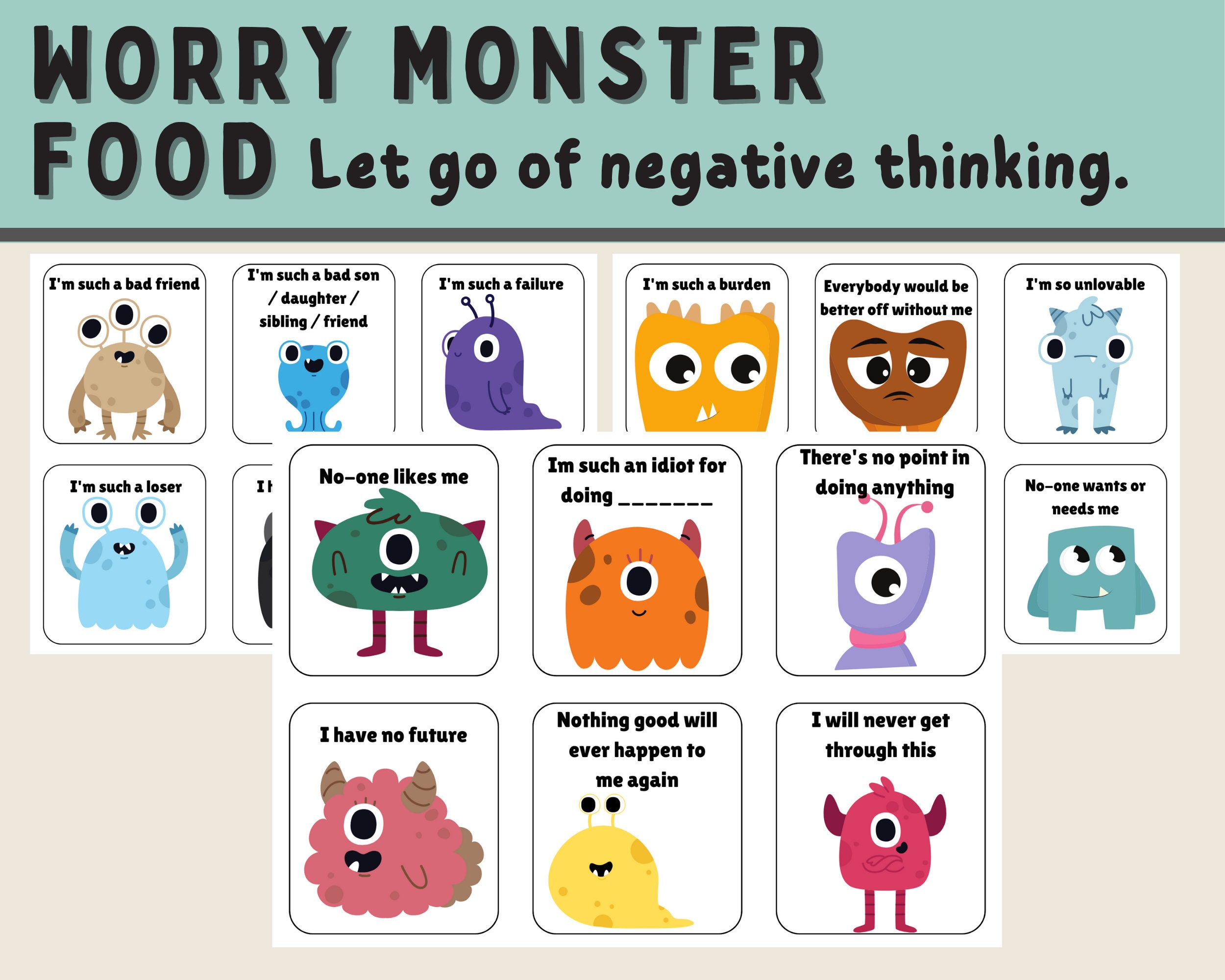 Worry Monster for Kids, Therapy for Kids, Anxiety Relief for Kids ...