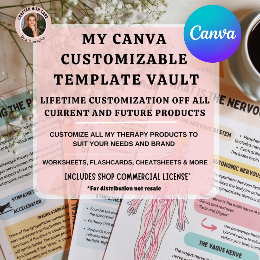 Canva Template Therapy Tools Templates, Therapy Mega Bundle, Therapy ...