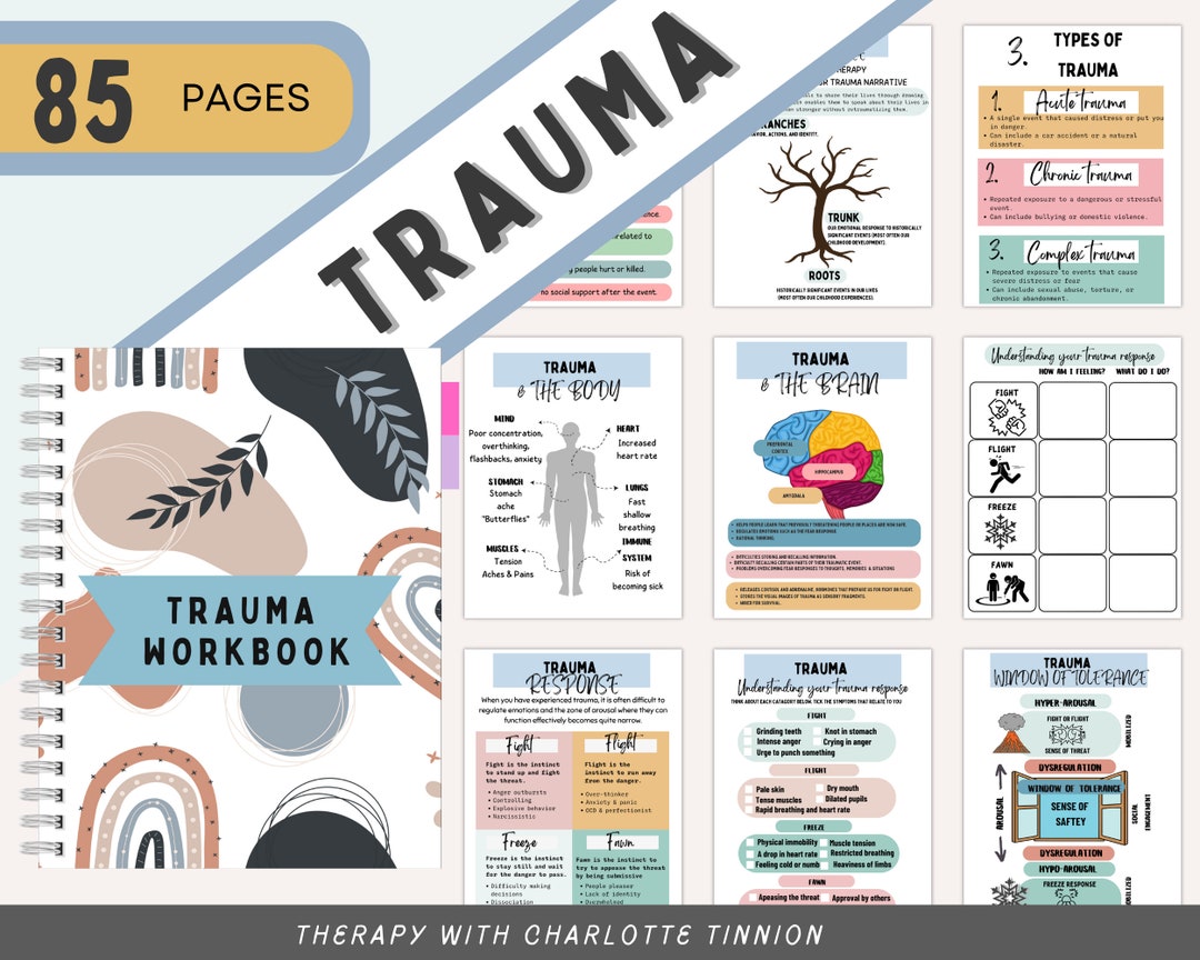 Trauma Worksheets Trauma Response Trauma Therapy Narrative - Etsy UK