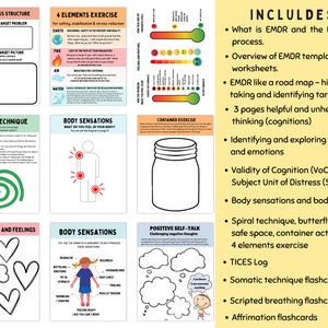 EMDR Workbook for Kids, EMDR Therapy, EMDR Cognitions, Trauma Therapy ...