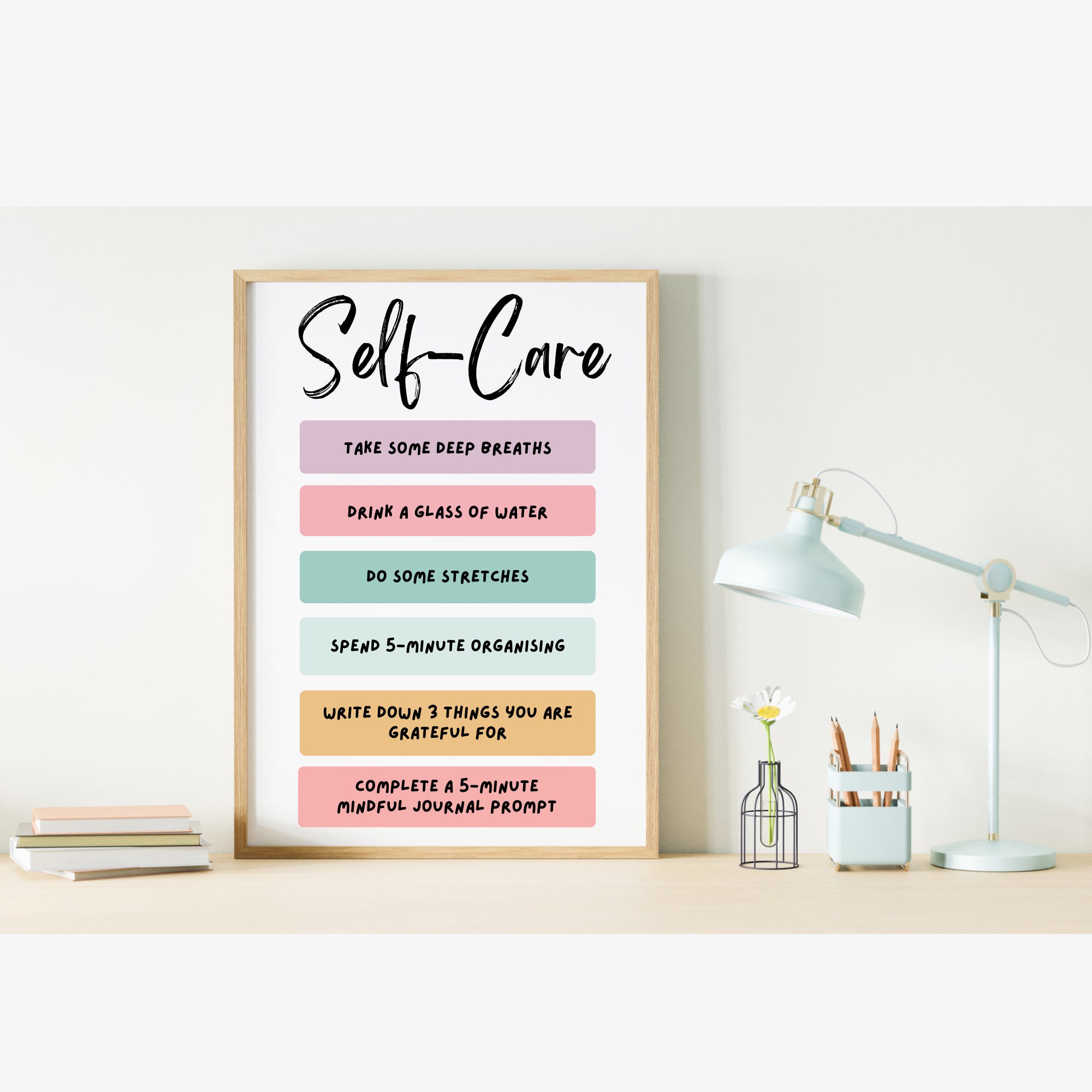 Self Care Poster, Therapy Office Decor, Therapy Wall Art, Therapist ...