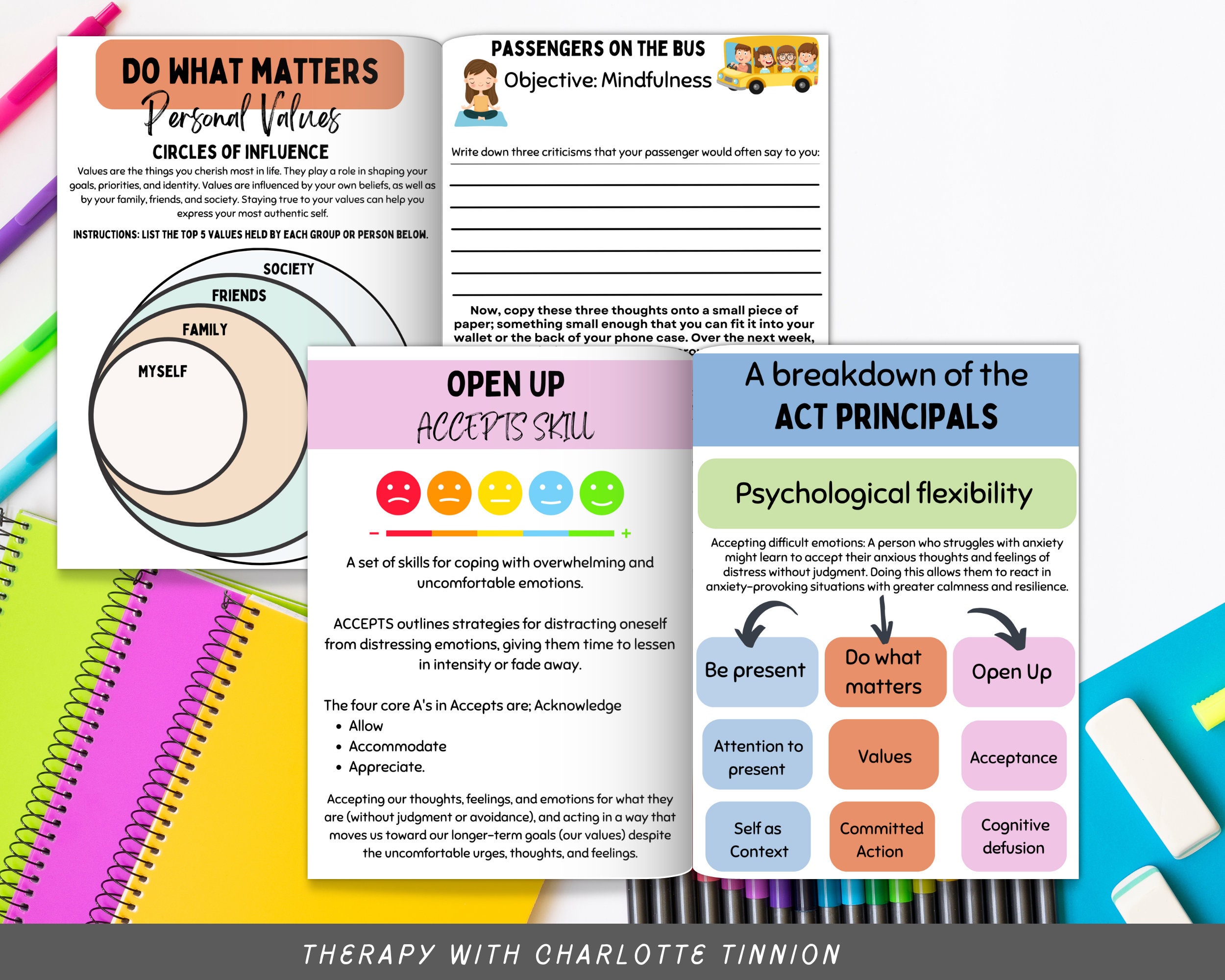 ACT Bundle, Acceptance Therapy, Acceptance and Commitment Therapy, Act ...